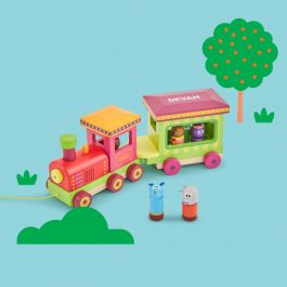 Personalised Hey Duggee Wooden Light and Sound Train | My 1st Years